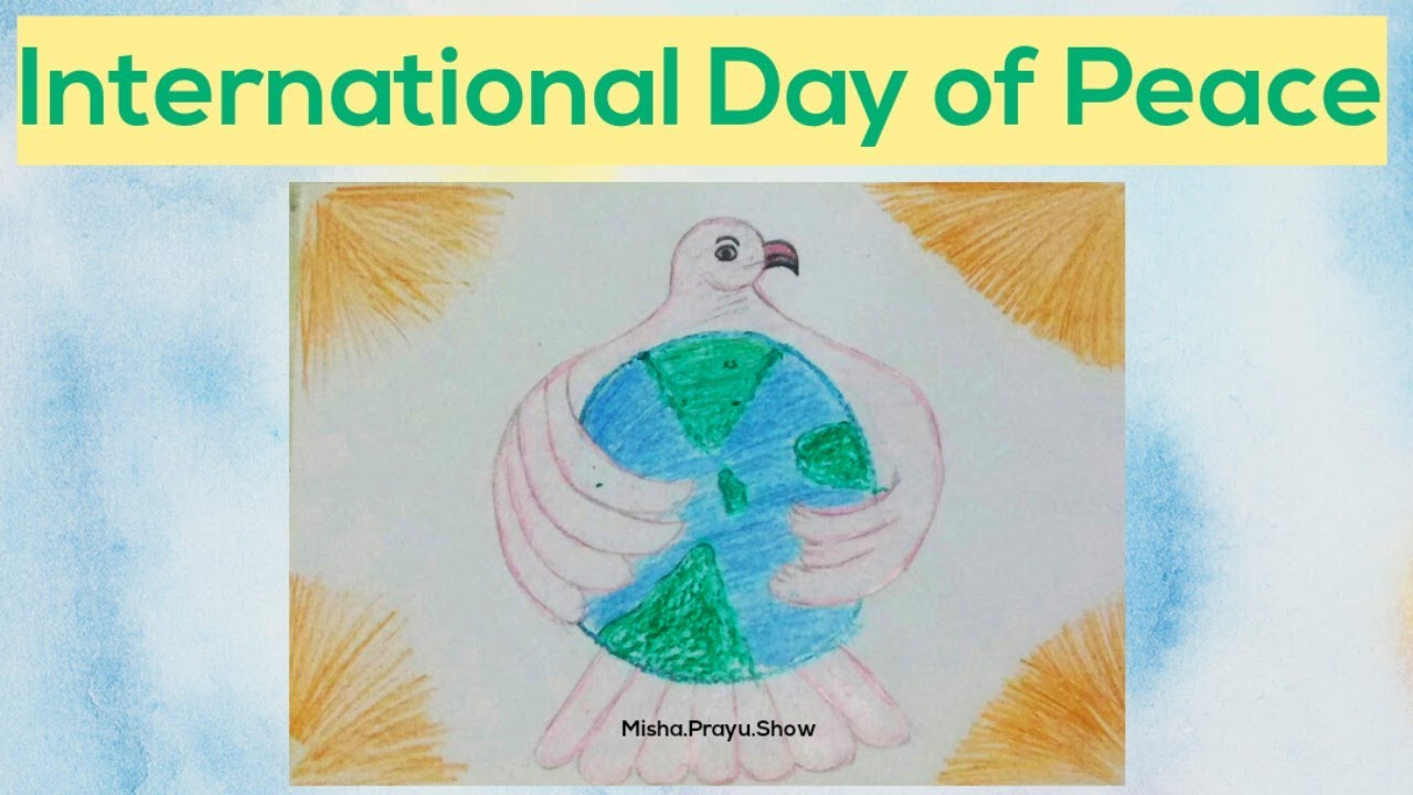 How to Draw International Peace Day Drawing | World Peace Day Poster ...