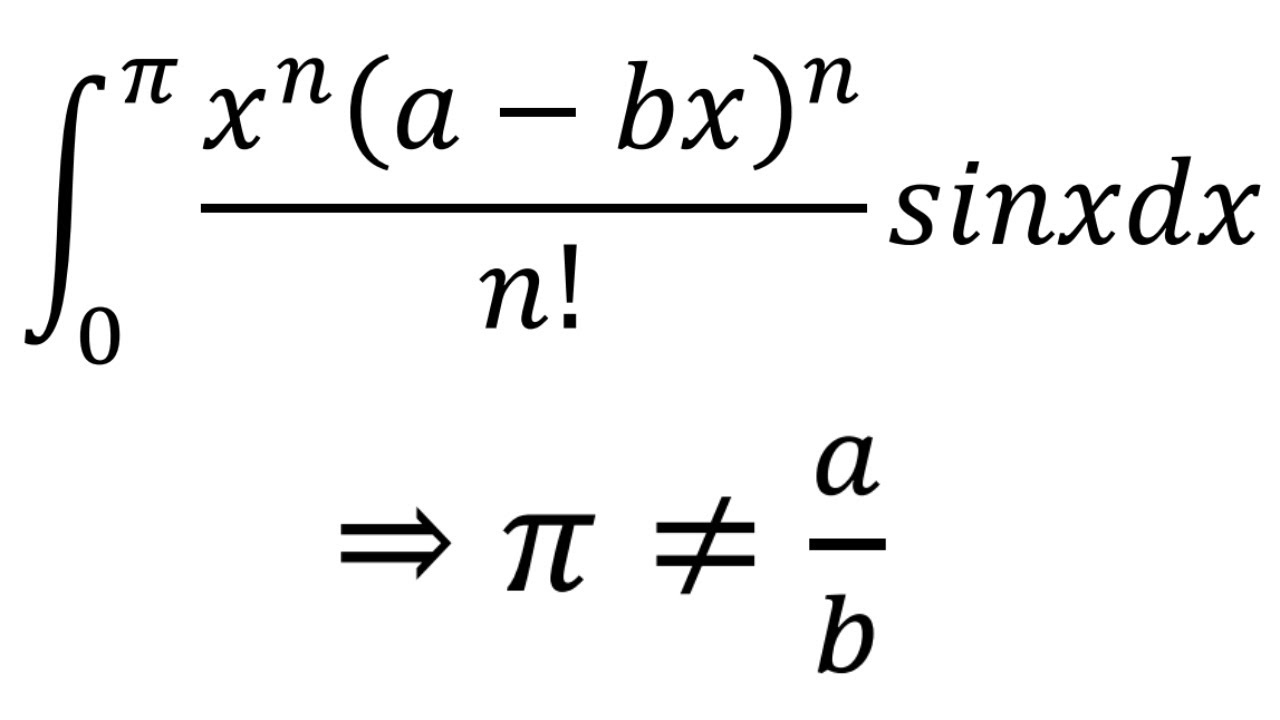 Pi is irrational proof - YouTube