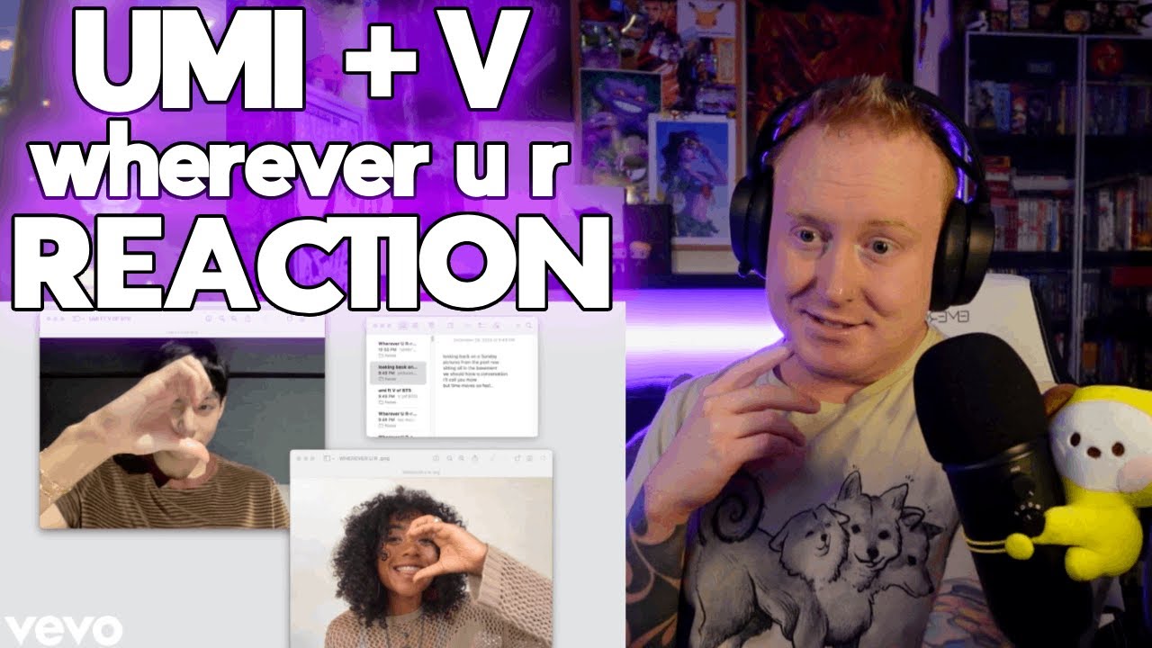 UMI, V - wherever u r [ft. V of BTS] (official lyric video) REACTION ...