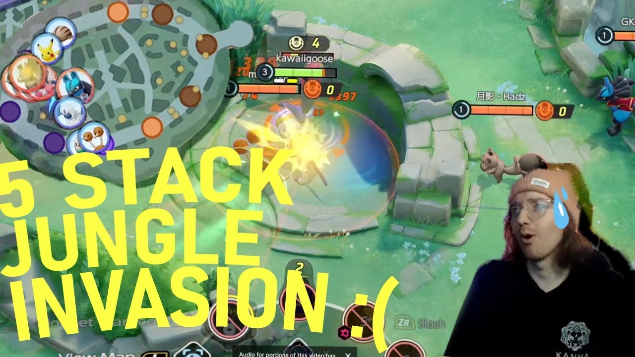 WILL WE SURVIVE THE 5 STACK JUNGLE INVASION?? - Pokémon Unite - HOTTEST ...