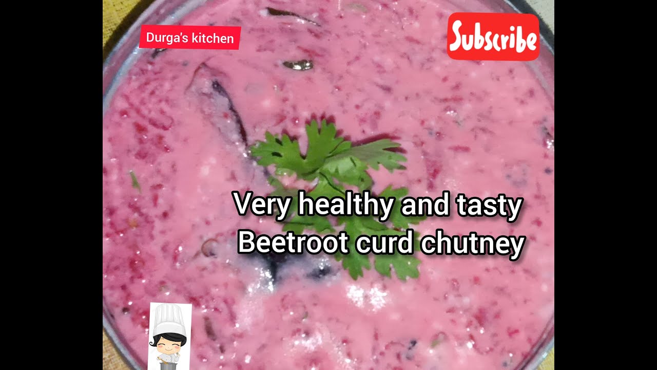 Beetroot curd chutney/Beetroot raita || very healthy and tasty || Durga ...