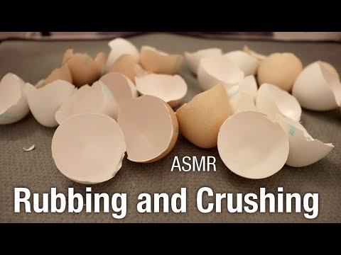 ASMR Rubbing and Crushing Eggshells (NO TALKING) - YouTube