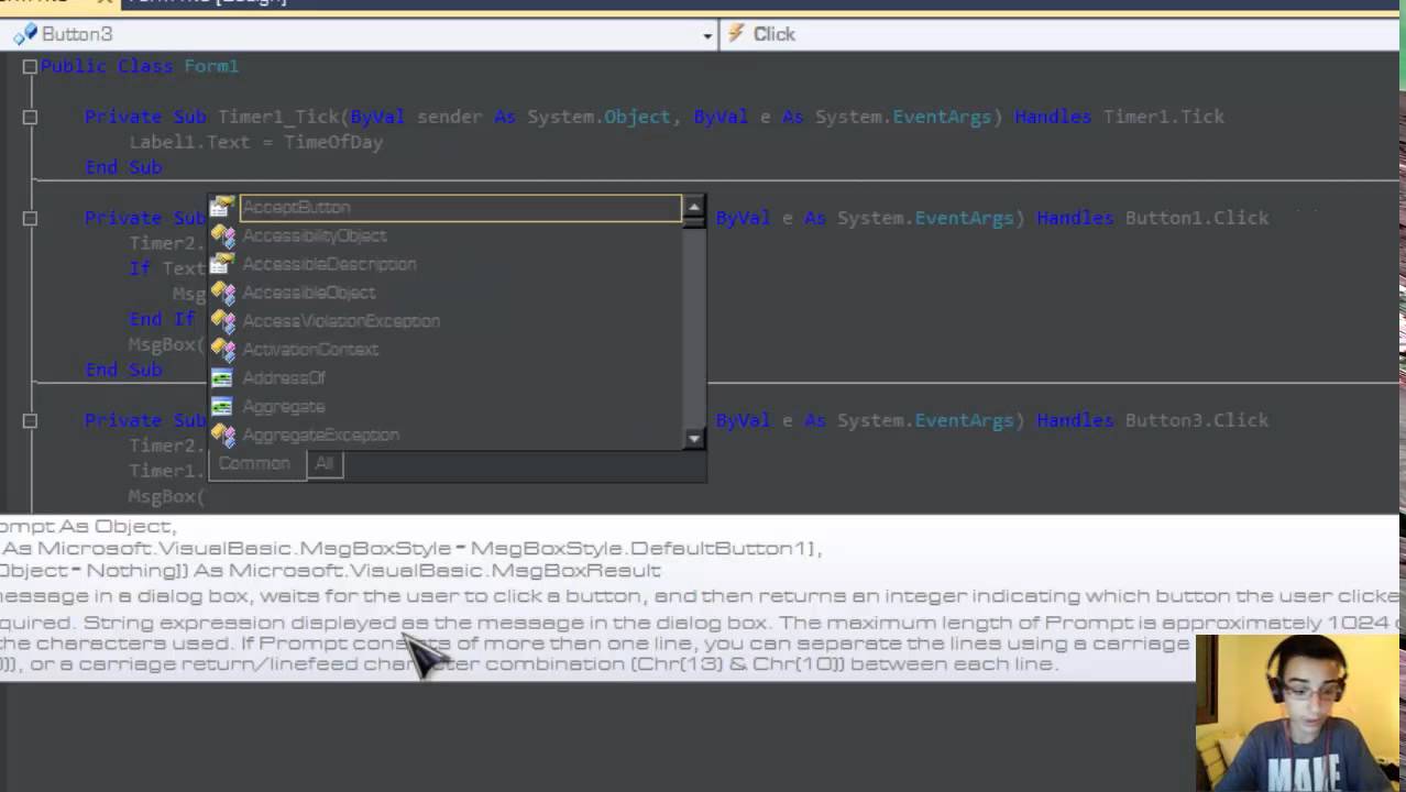 How to make an alarm clock in Visual Basic 2010 ? - YouTube