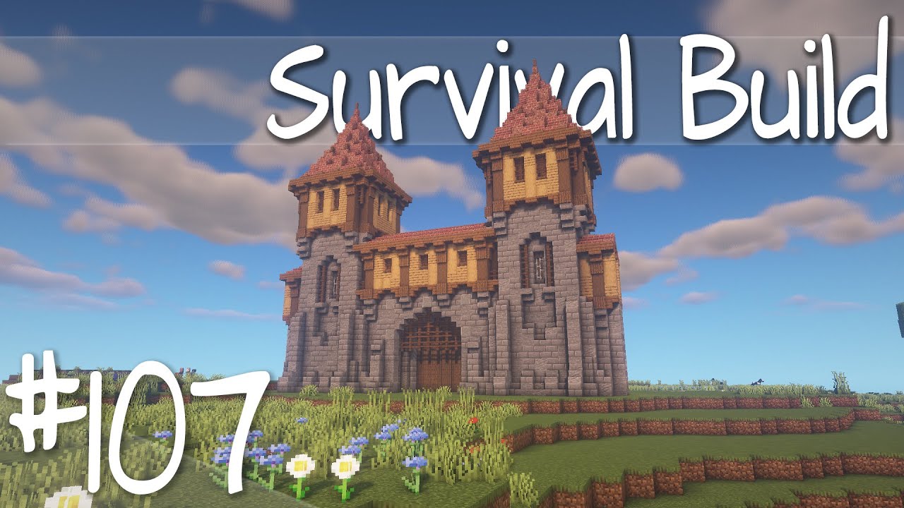 Minecraft Survival Build [#107] Baubeginn der Stadtmauer ... - YouTube