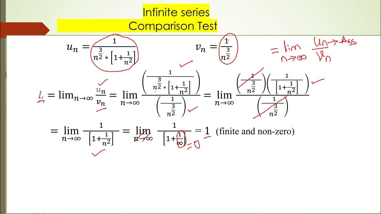#infinite series comparison test lecture 1 - YouTube