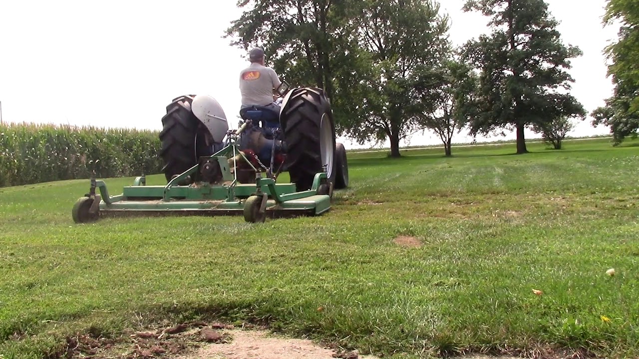 Agmate estate mower / Ford 2000 part II - YouTube