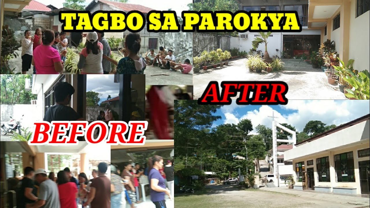 Tagbo or general cleaning sa parokya preparation for holy week & fiesta ...