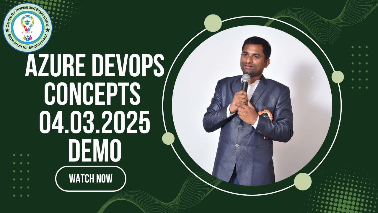 Azure DevOps 04.03.2025 - Tuesday 8pm Azure DevOps Concepts - YouTube