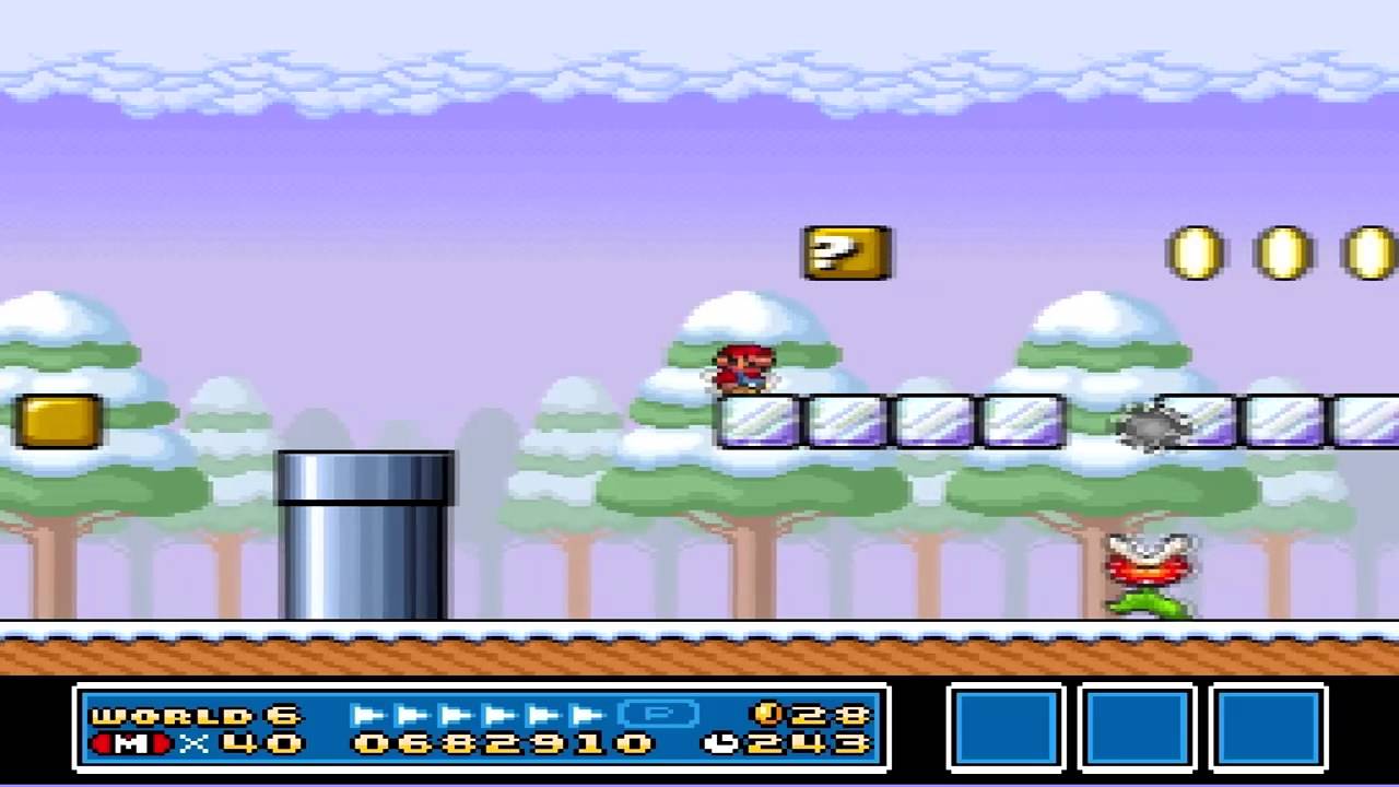 Super Mario Bros 3 World 6 Level 1 - YouTube