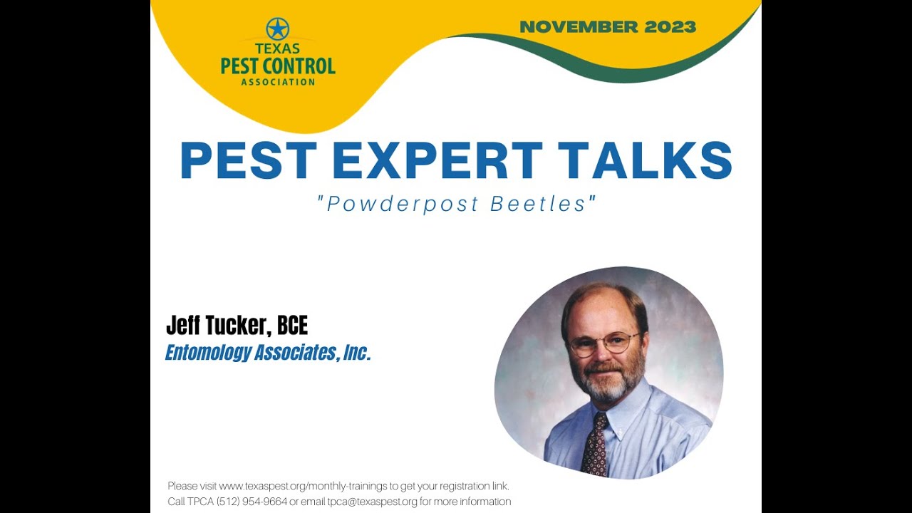 Pest Expert Talk Nov23 | Jeff Tucker, BCE - YouTube