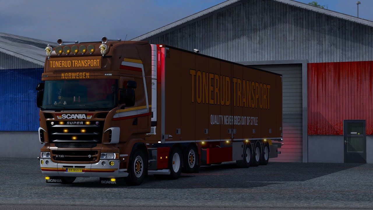 (ETS2 1.37) Scania RJL TONERUD TRANSPORT Skin - YouTube