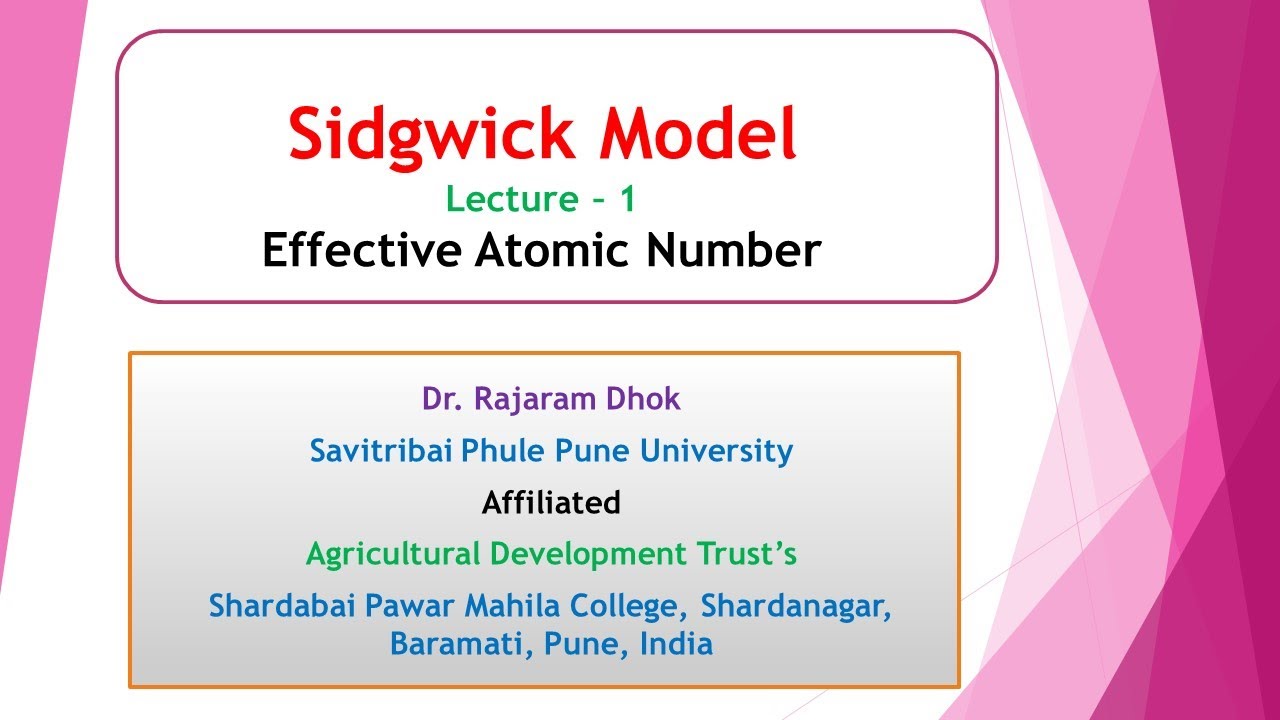 Sidgwick Model Lecture 1 | Effective Atomic Number - YouTube