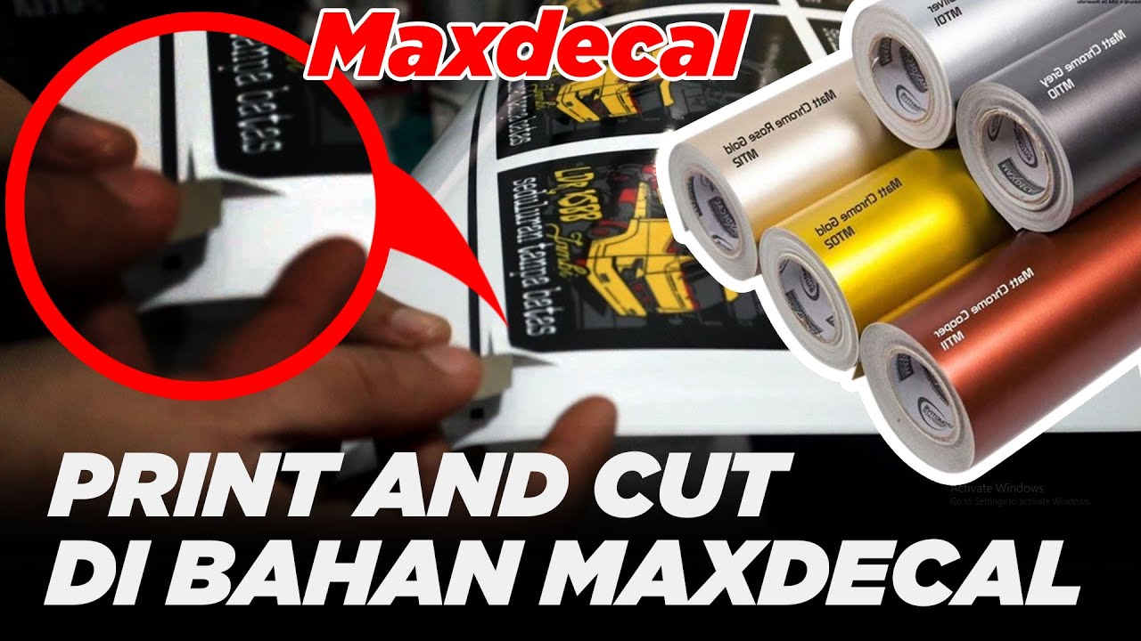 STICKER MAXDECAL - PRINT AND CUT - YouTube