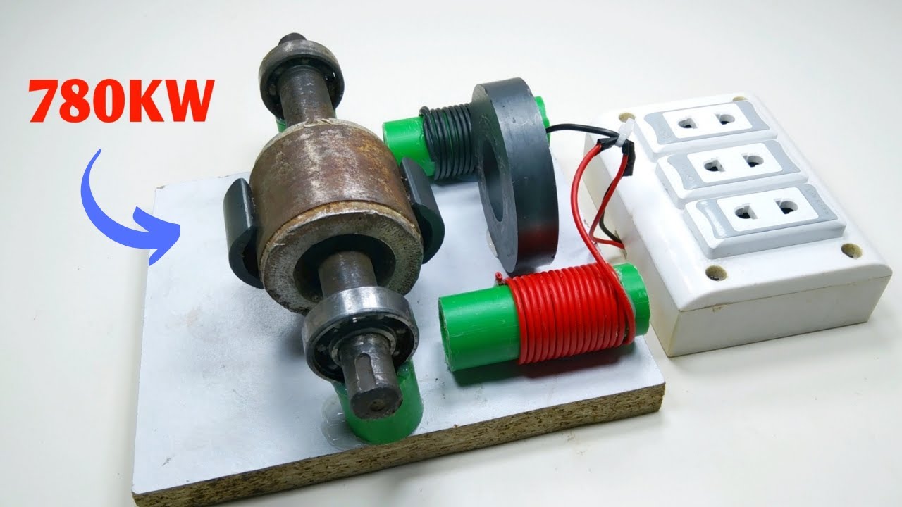 780KW AC 200V Self Running Generator Free Energy PVC Pipe Copper Wire ...