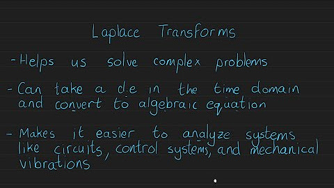 Laplace Transforms - YouTube