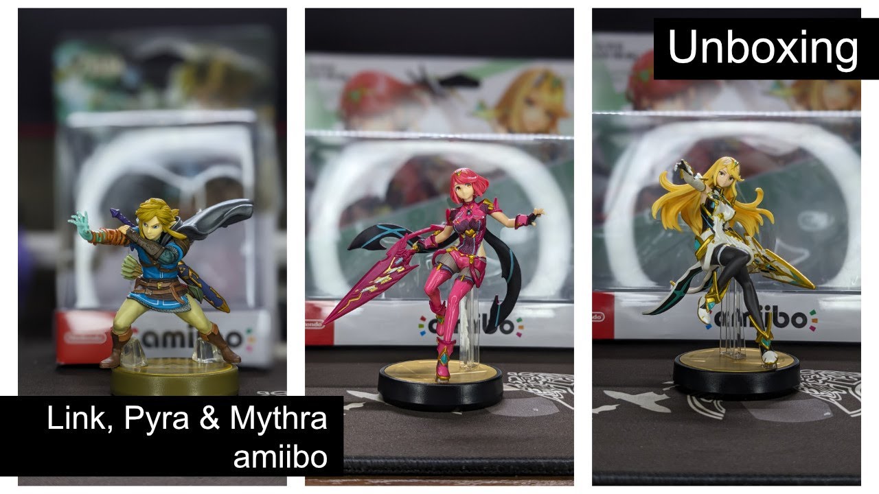 Link, Pyra & Mythra amiibo Unboxing - YouTube