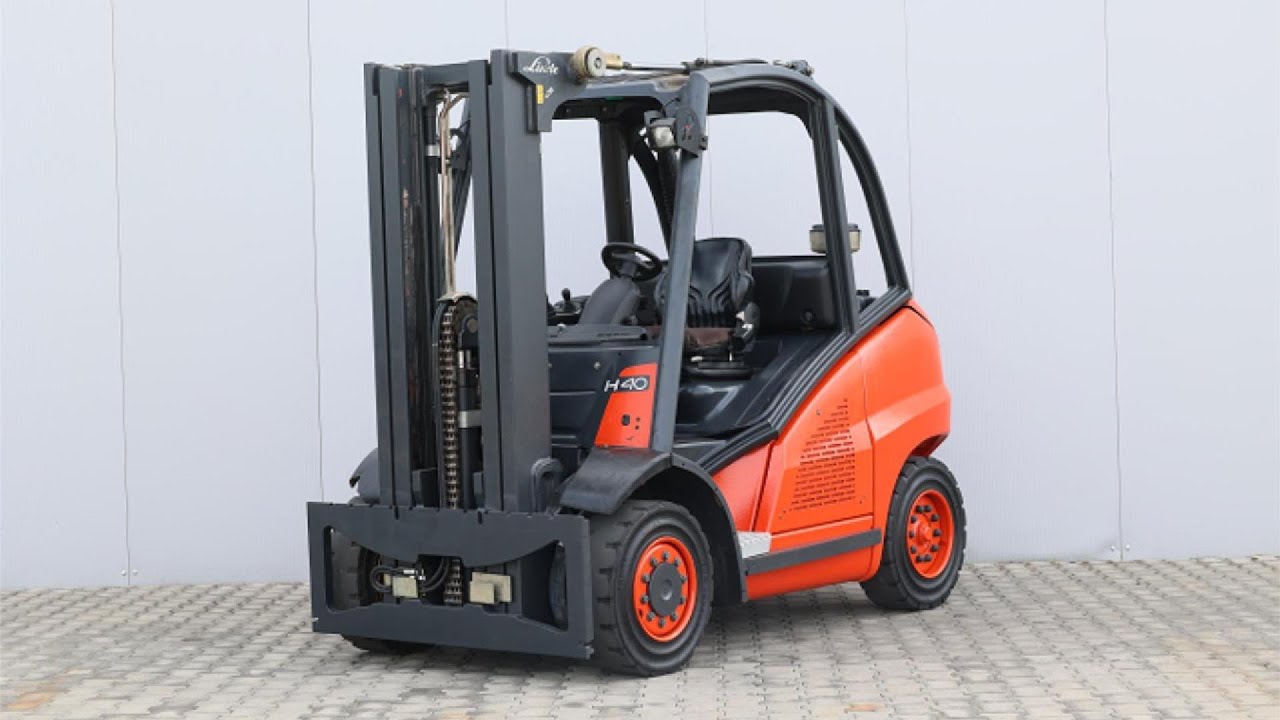 Linde H40D (2005) diesel forklift truck, triplex mast, with freelift ...