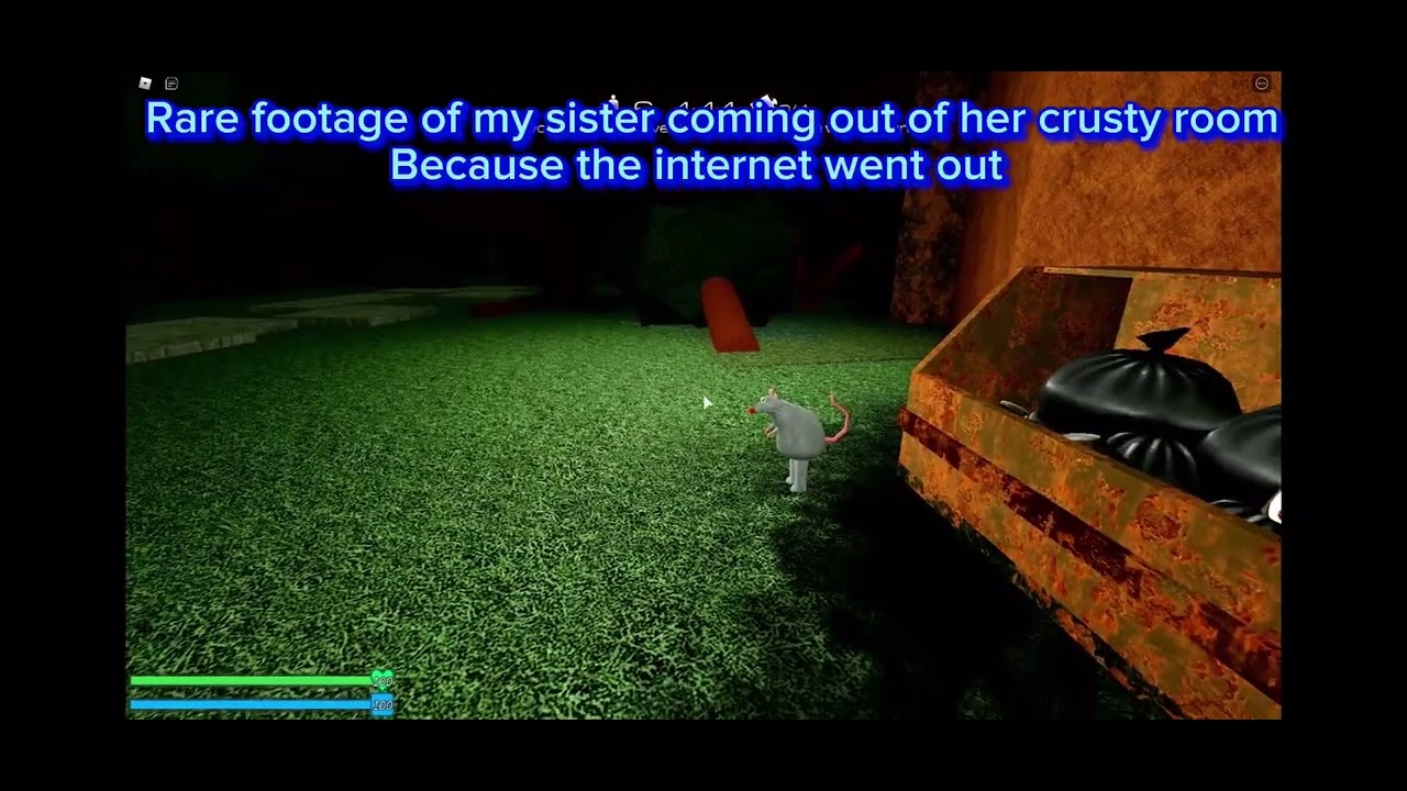 Rare footage of my sister coming out of her crusty room because the ...