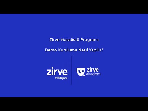 Zirve Masaüstü Programı Demo Kurulumu Nasıl Yapılır?