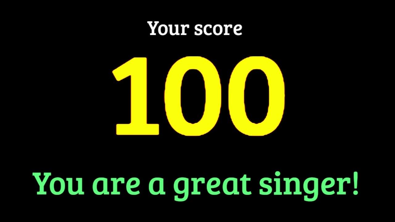 Platinum Karaoke Score 100 sound effect - YouTube