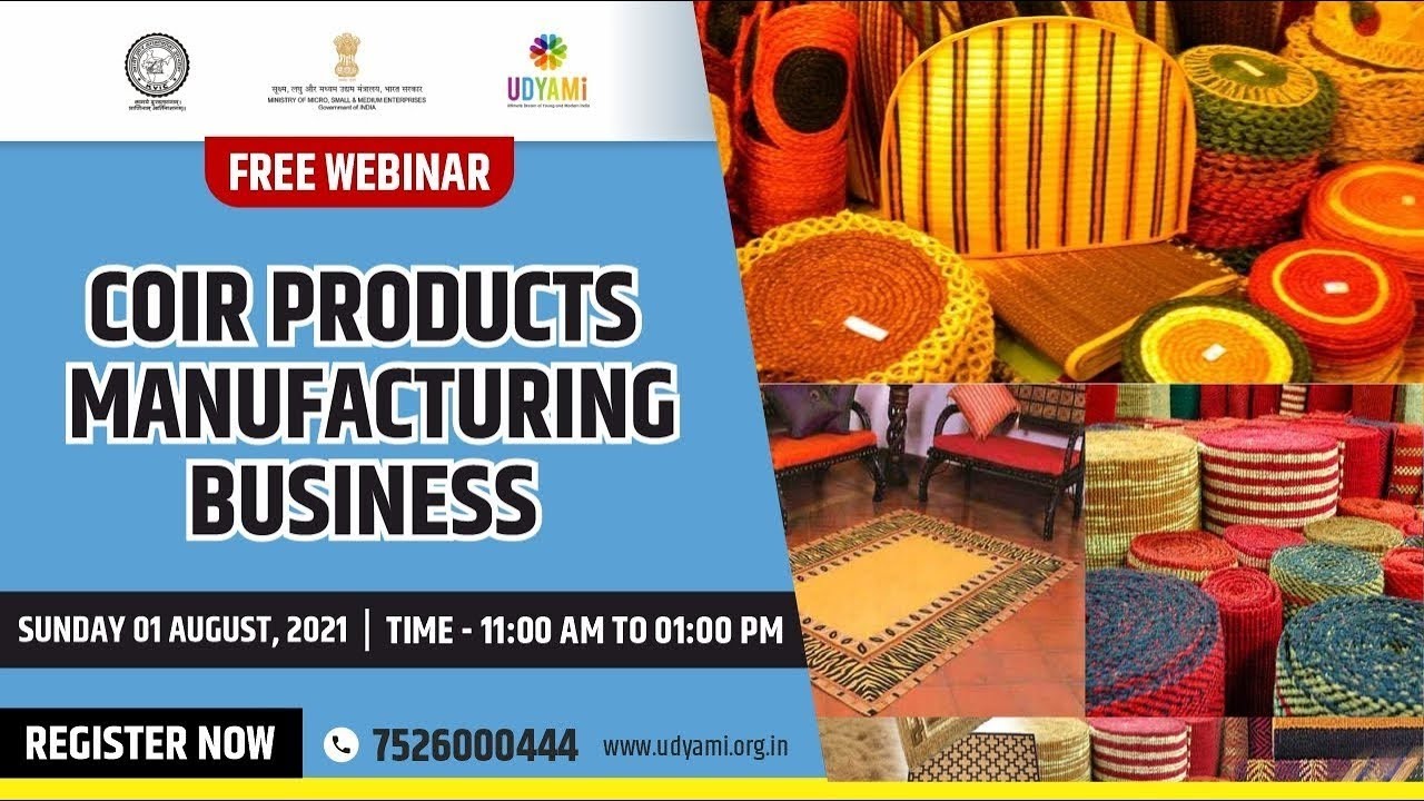 Free Live Webinar of Coir Products Business - YouTube