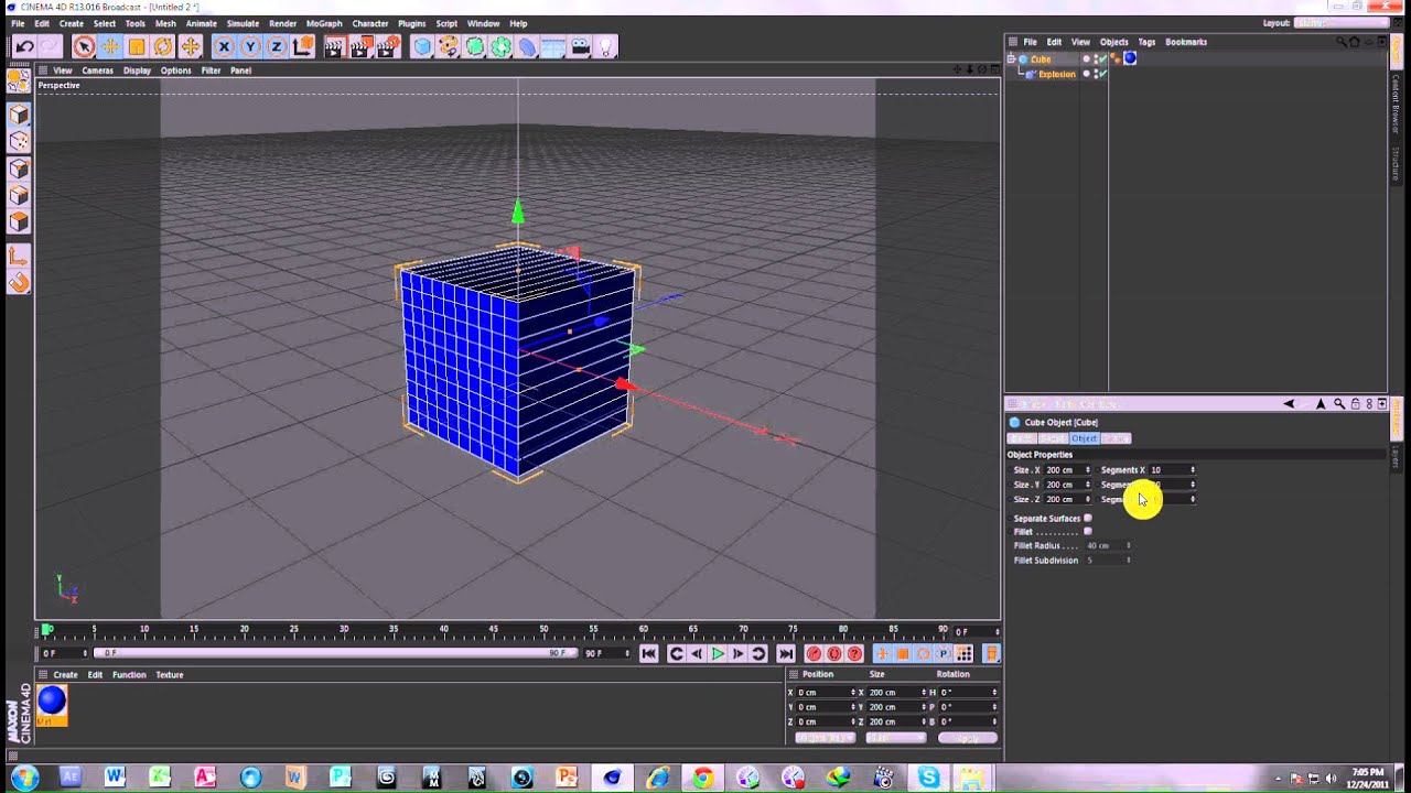Cinema 4D - Particle Explosion - YouTube