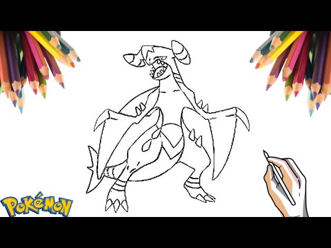 COMO DESENHAR O POKÉMON GARCHOMP | HOW TO DRAW POKÉMON GARCHOMP - YouTube