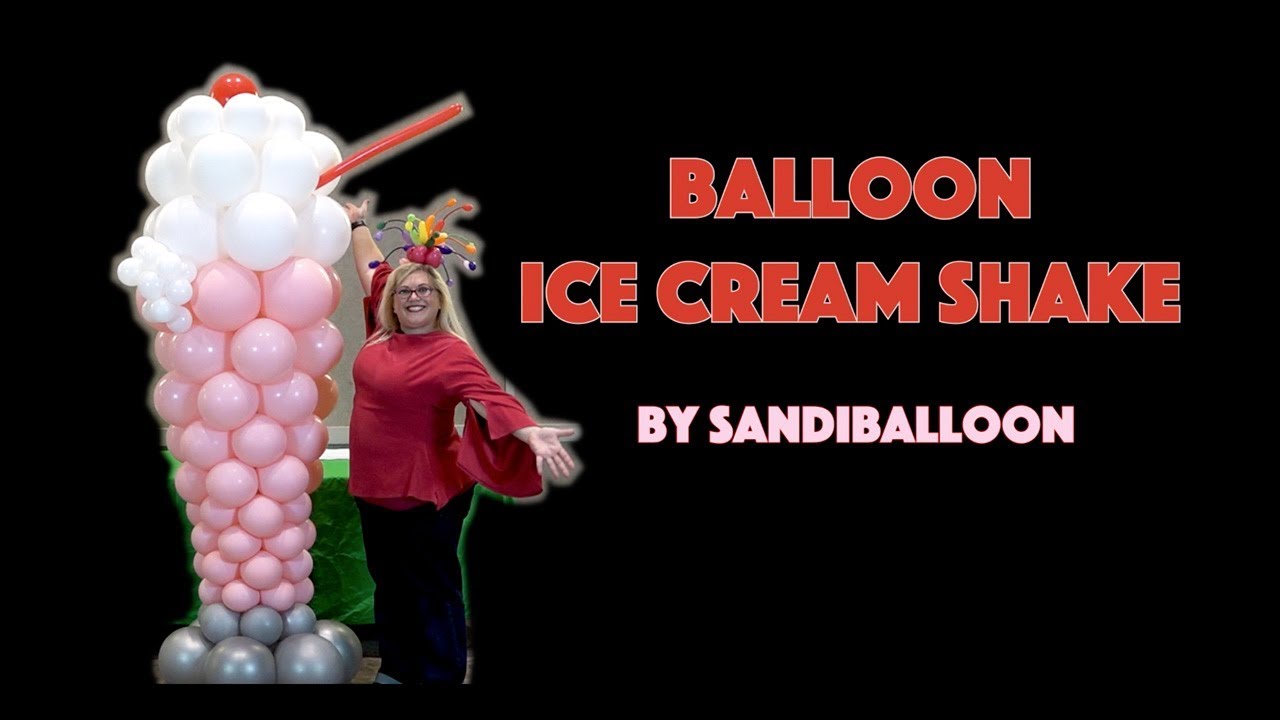 Milkshake Balloon Sculpture - YouTube