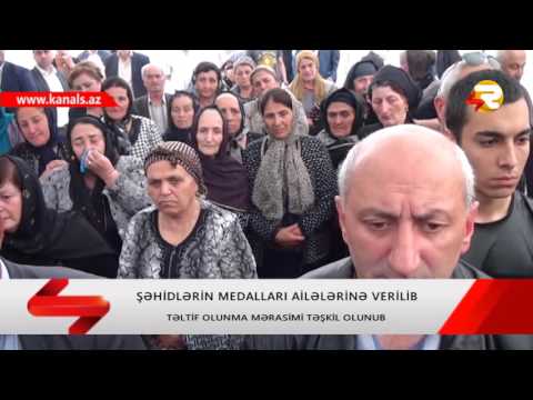 ZAQATALADAN OLAN IKI SEHIDIN MEDALI AILESINE VERILDI