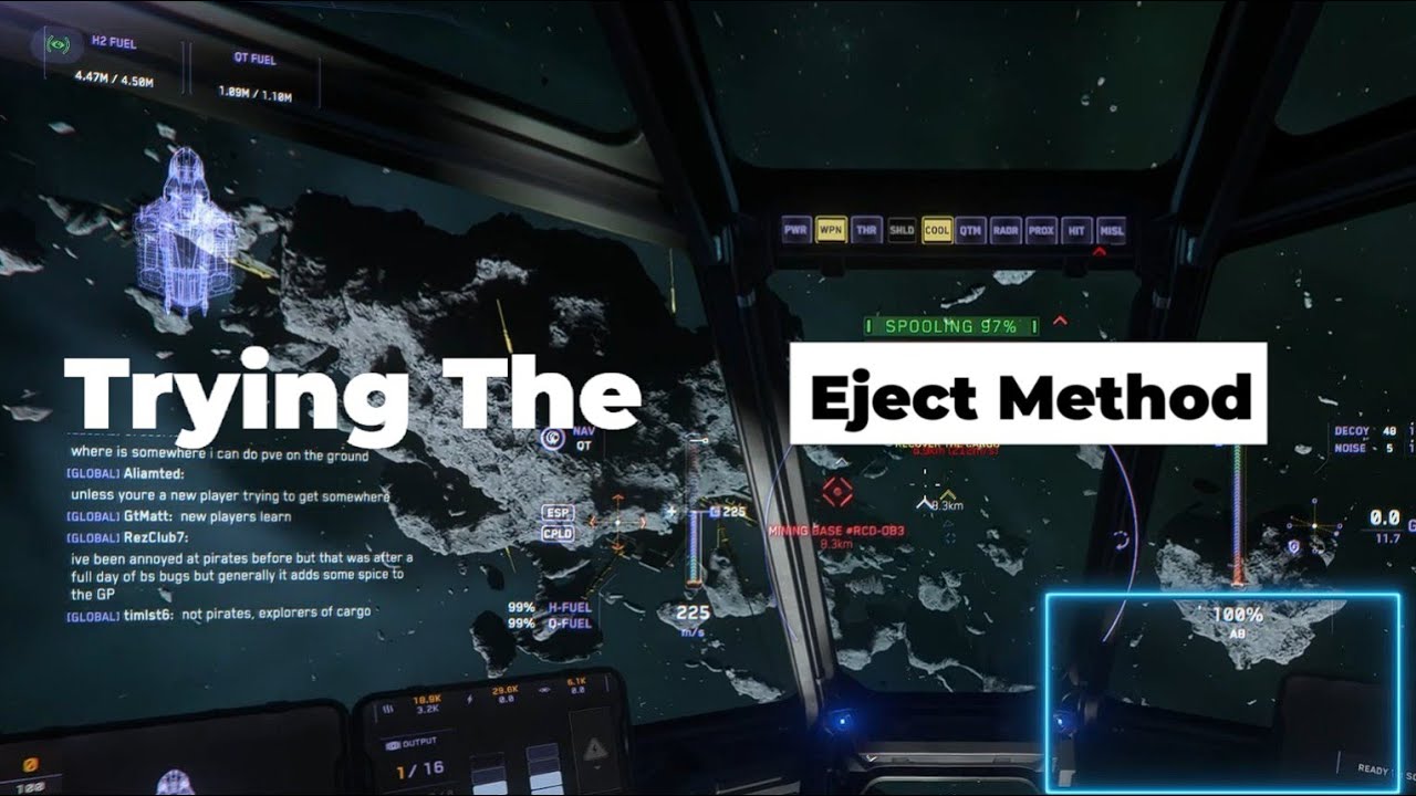 Star Citizen Recover The Cargo Mission - Trying Eject Method - YouTube