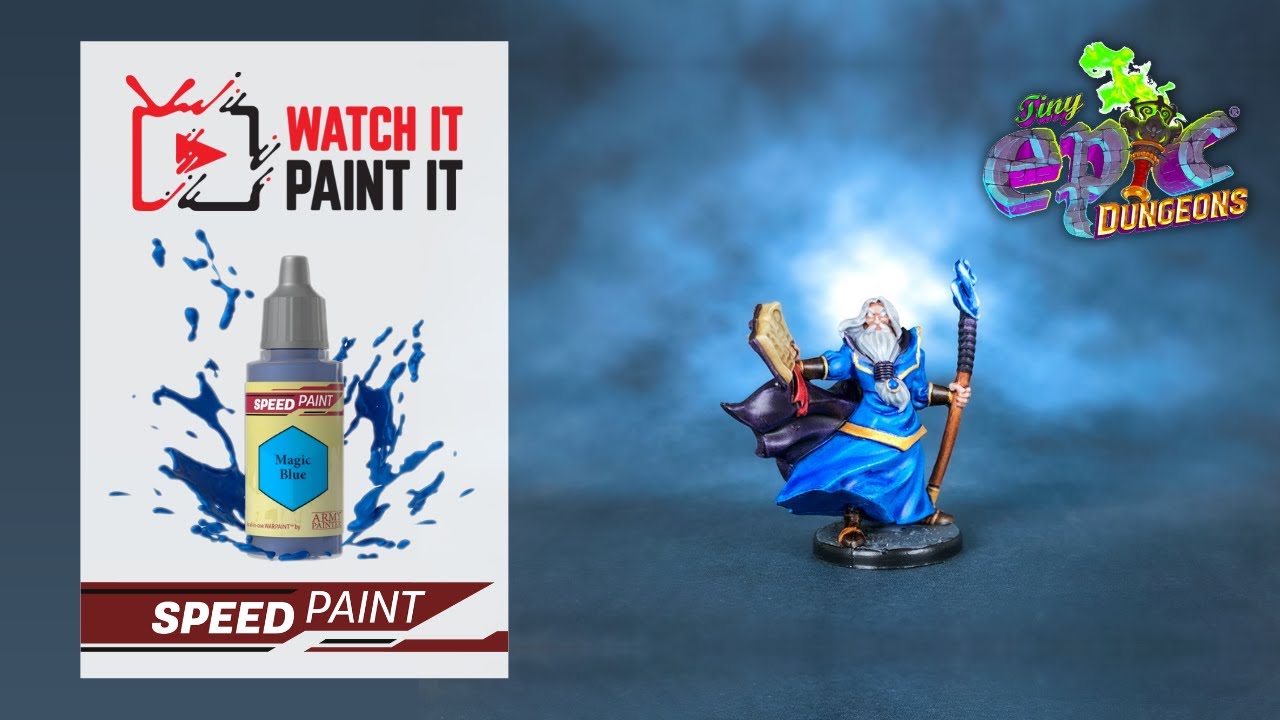 Trying Speedpaint MAGIC BLUE with Tiny Epic Dungeons (Full painting ...