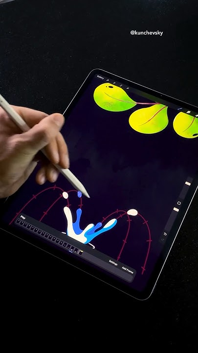 How to Animate Water Drop Tips in Procreate 😳💧 #procreate #animation - YouTube