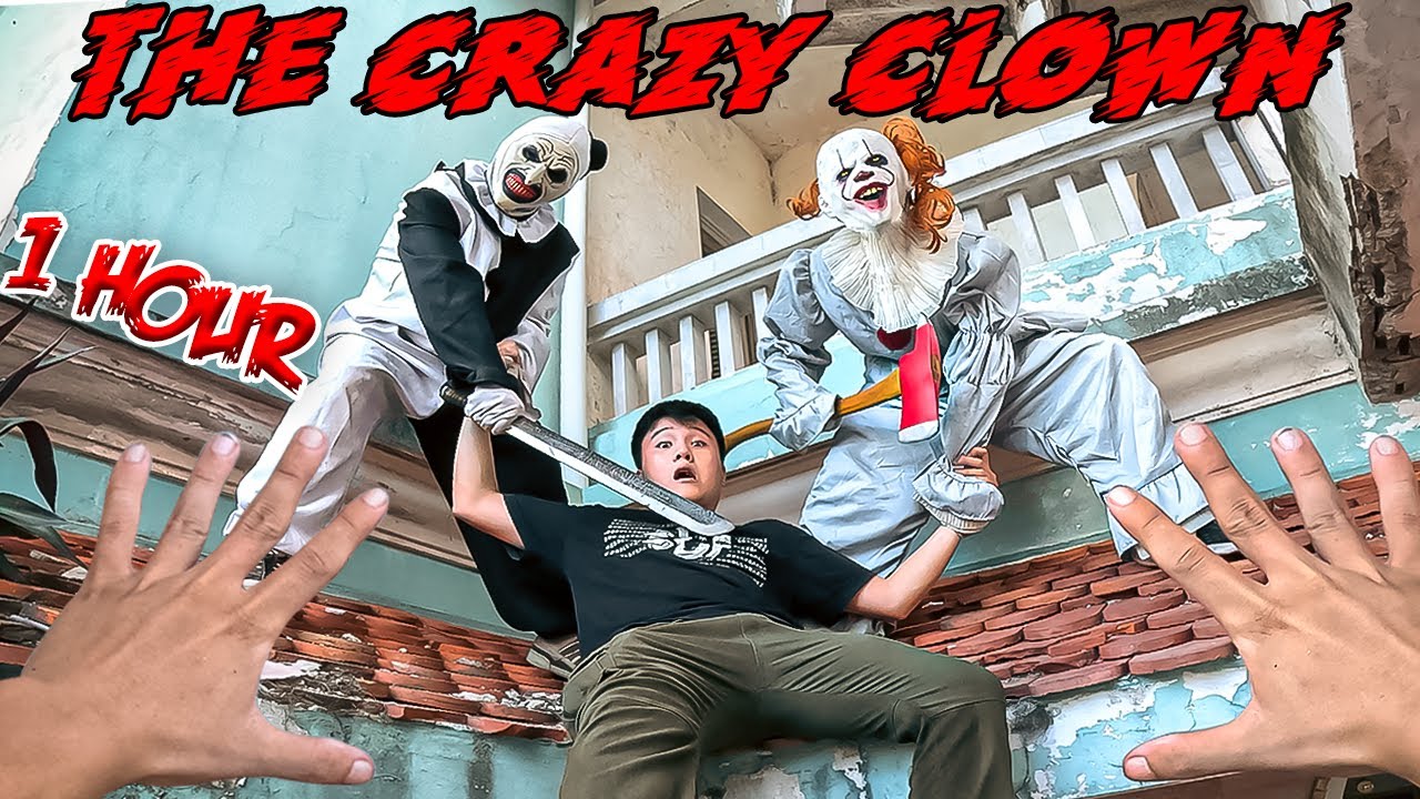 ESCAPING FROM THE CRAZY CLOWN REAL LIFE ( IT vs TERRIFIER 2025) 🤡 l ...