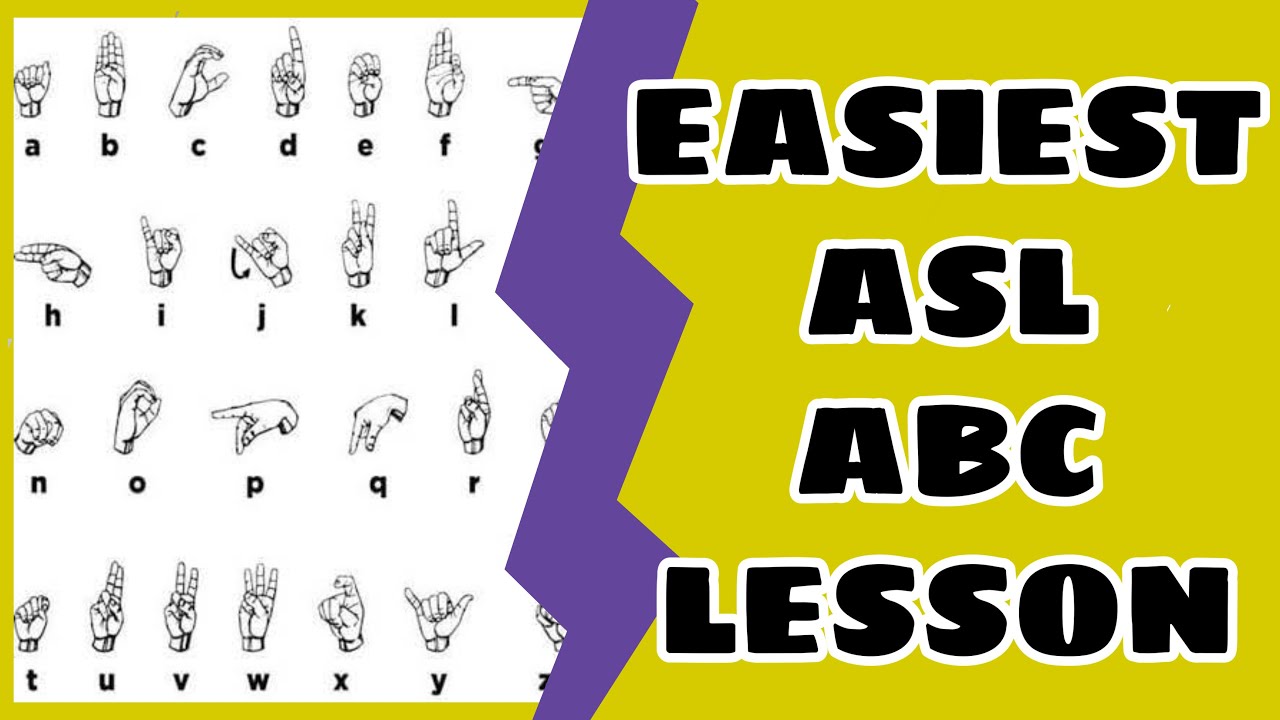 EASIEST way to learn your ASL ABCs | Slowest alphabet lesson - YouTube