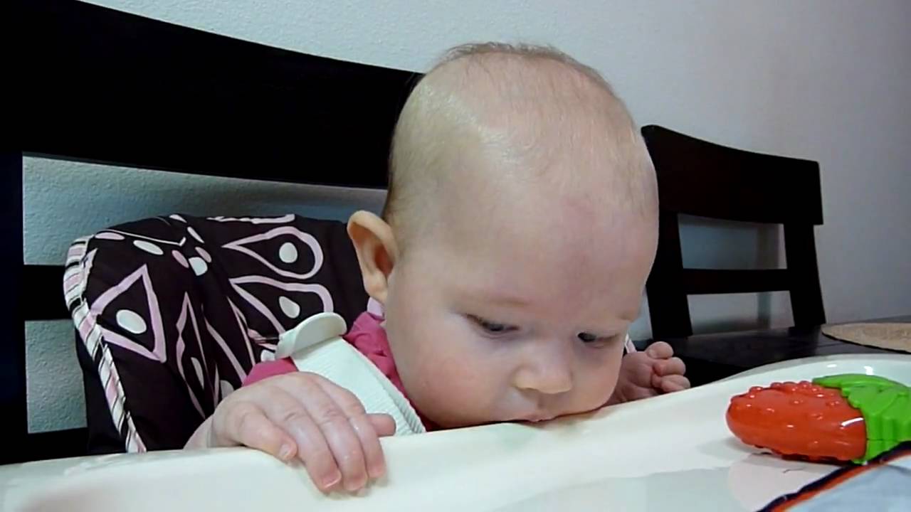 Ella Eats her High Chair - YouTube
