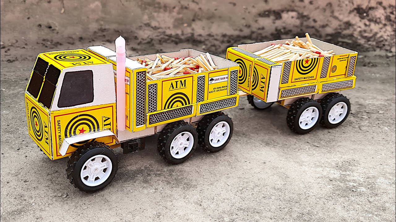 How to make Matchbox Military Truck with Trailer - YouTube