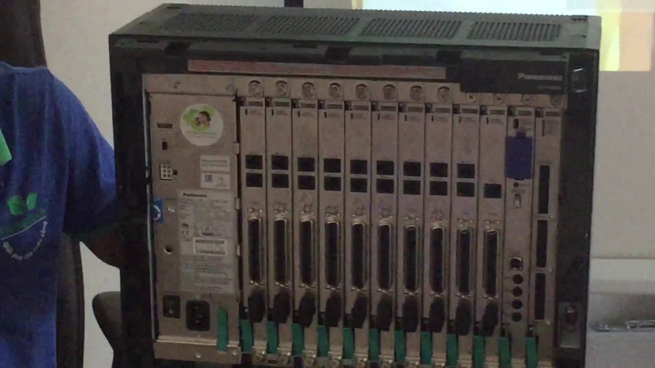 Tổng đài điện thoại Panasonic KX TDA600 - YouTube