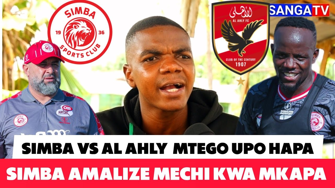 BENCHIKA MECHI AMALIZE UWANJA WA MKAPA SIMBA VS AL AHLY | CHAMA ACHEZE ...
