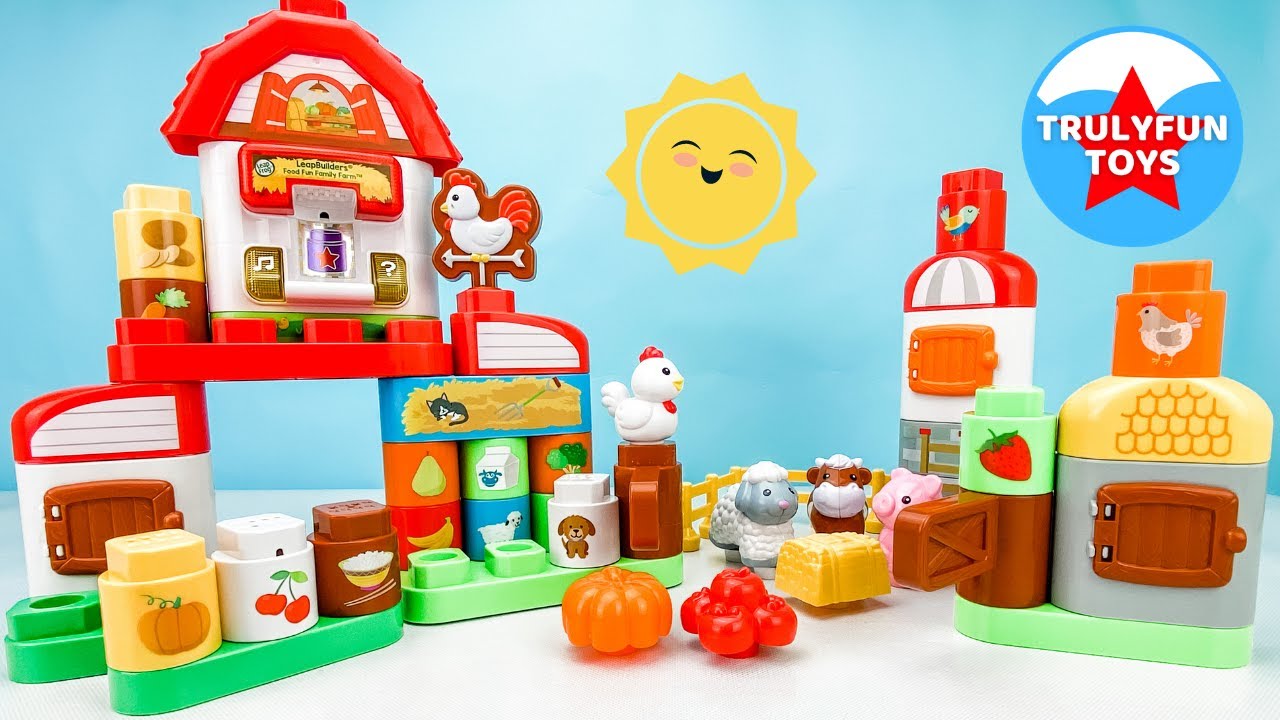 Learning Toy Video for Kids! Let’s Build the Leapfrog LeapBuilder Farm ...