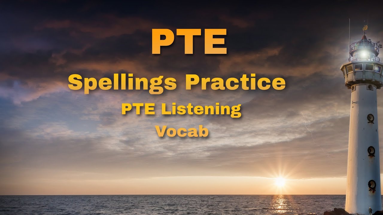 PTE Listening Spellings Practice 2023 - YouTube