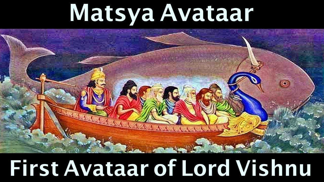 Matsya Avatar Story of Lord Vishnu || Dashavatar || Lord Vishnu Avatar ...