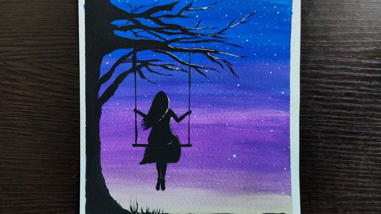 Lonely Girl Painting