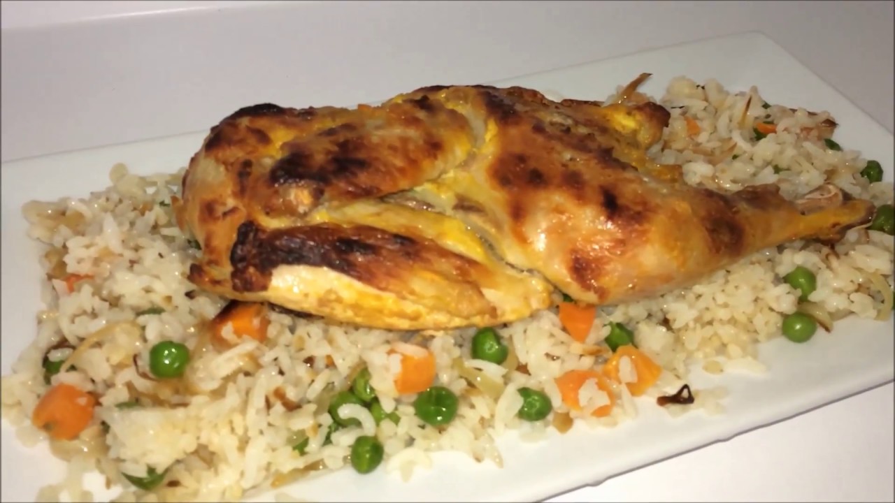 poulet au riz - chicken with rice - YouTube