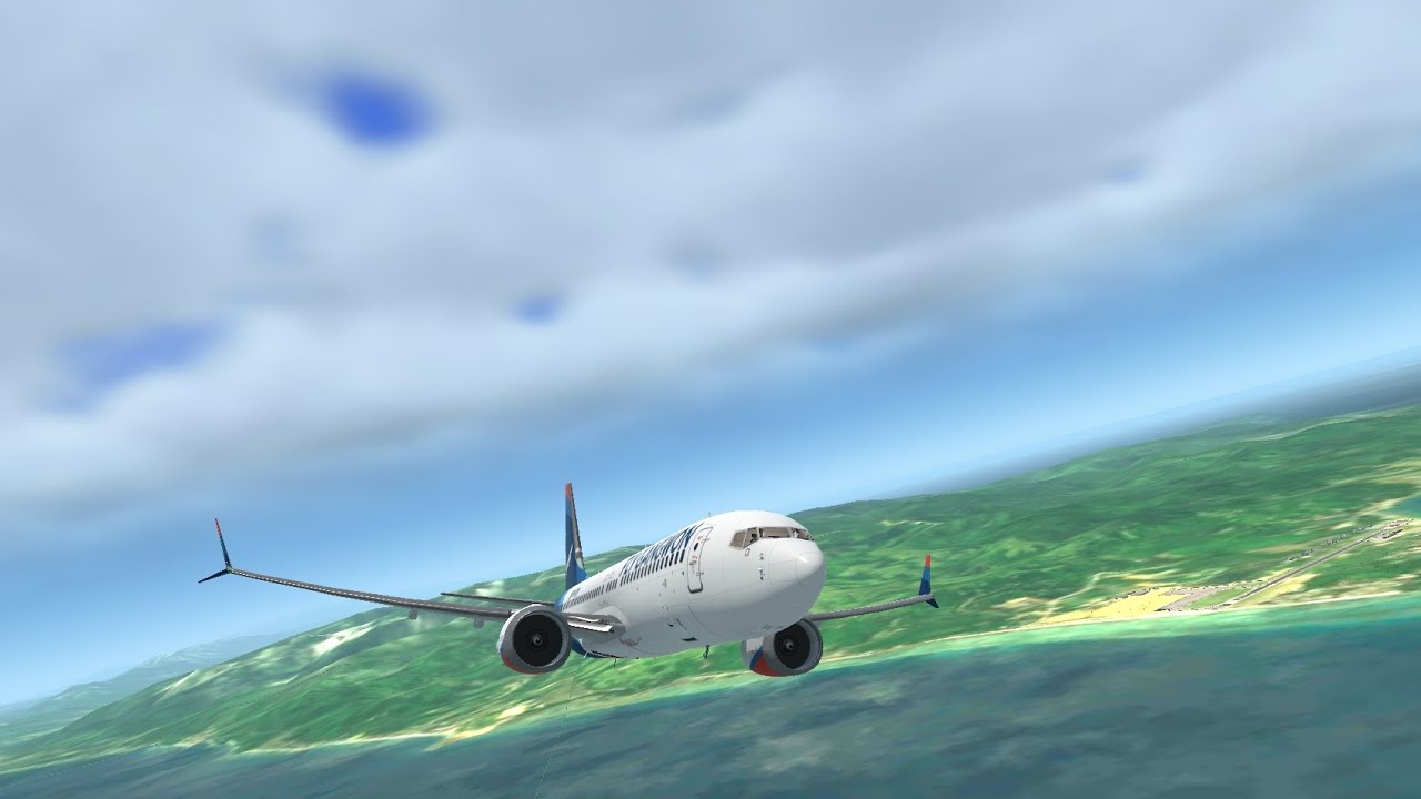 B737 Max Takeoff from RPVE - YouTube