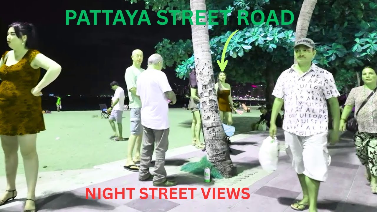 Pattaya Beach Road | Night Walk with Street Views & Evening Vibes - YouTube
