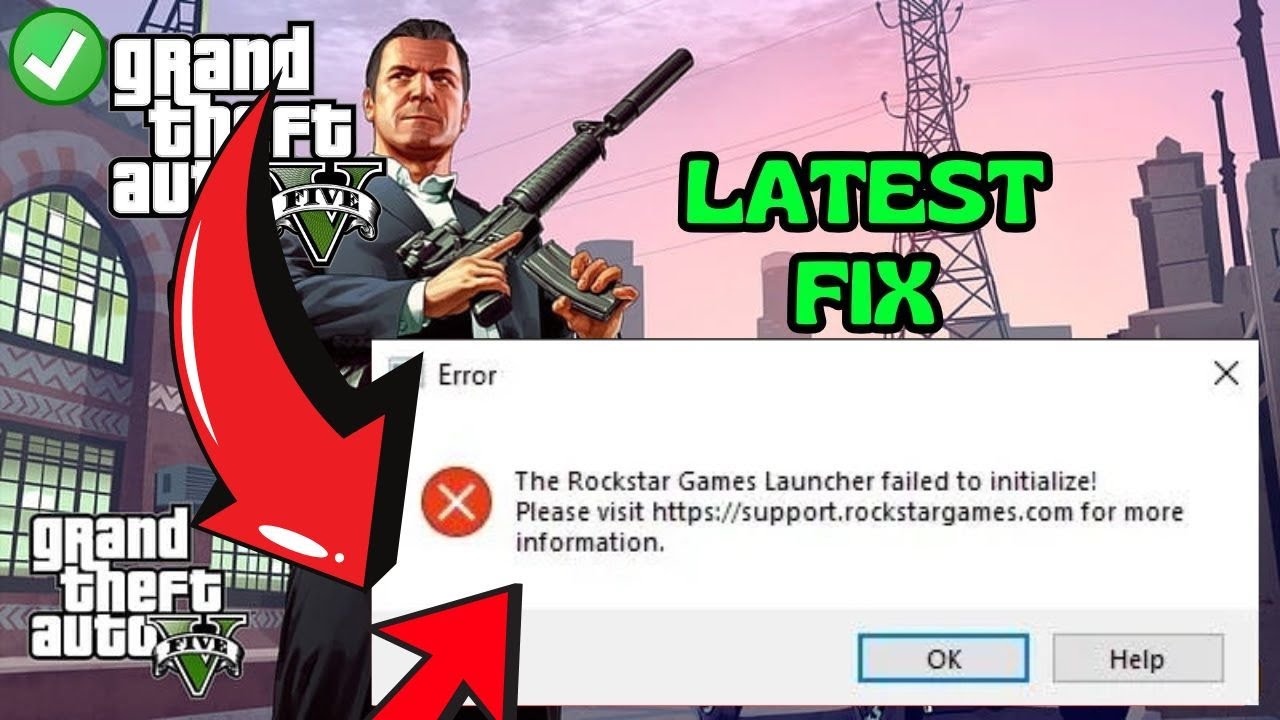 How to Fix Rockstar games launcher failed to initialize - YouTube