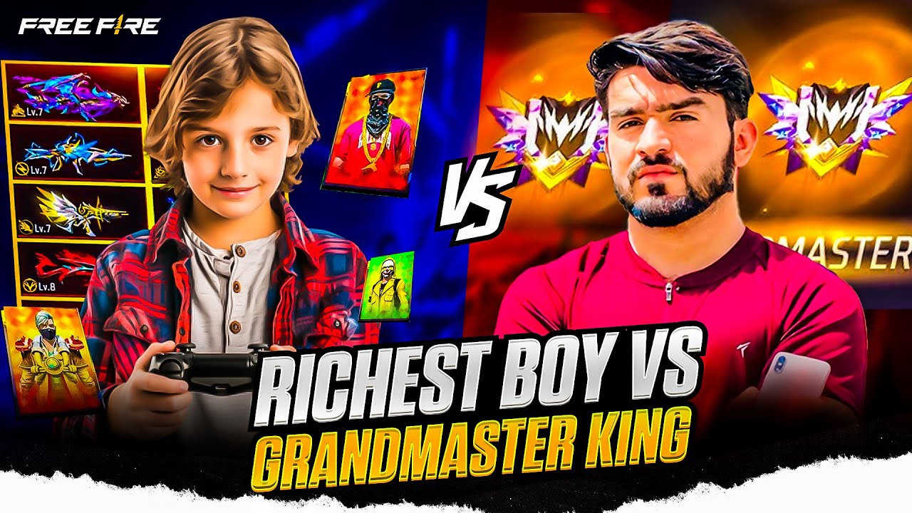 Free Fire Richest Boy 🤑 vs Grandmaster King 👑 || 1v1 Challenge || Jack ...