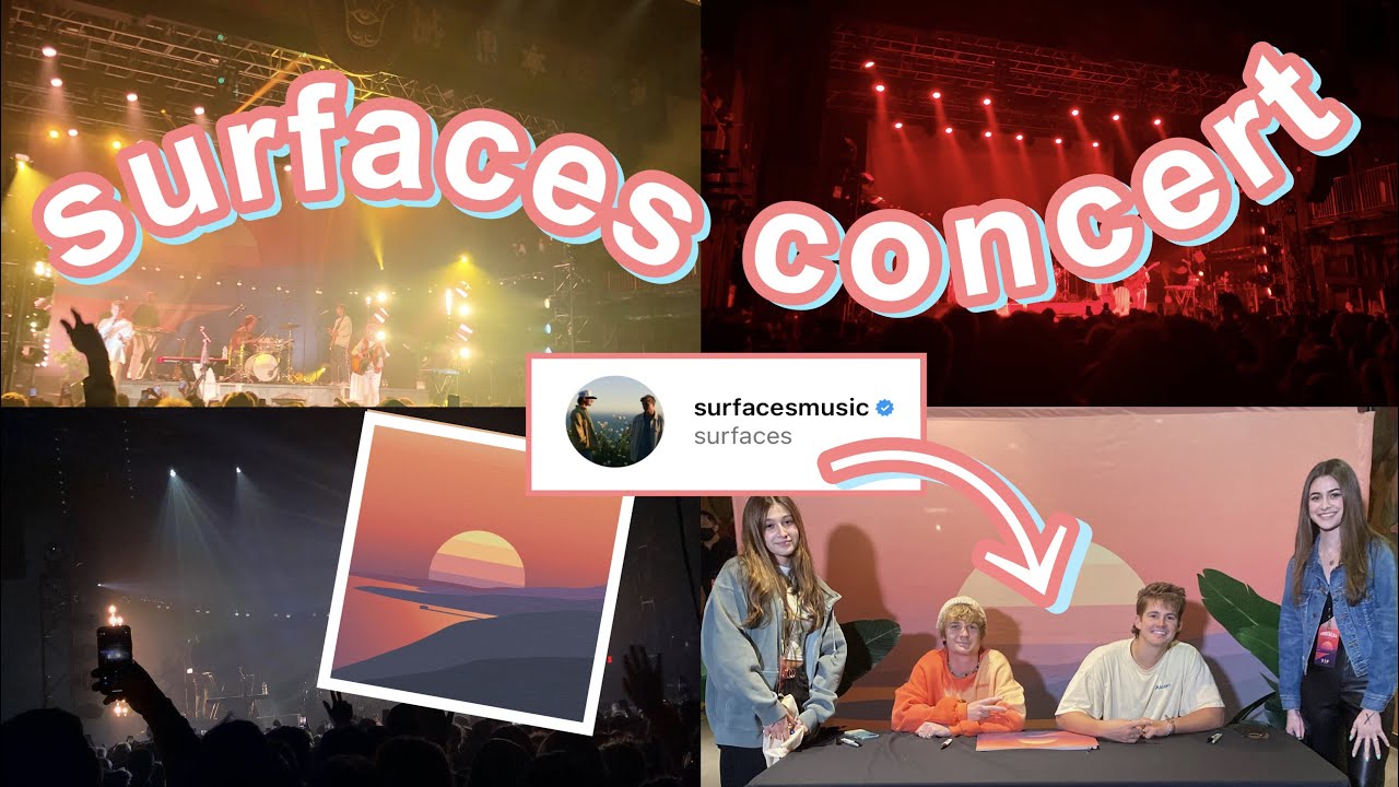 surfaces concert vlog 2021 grwm: SURFACES GOOD 2 BE BACK TOUR (meeting ...