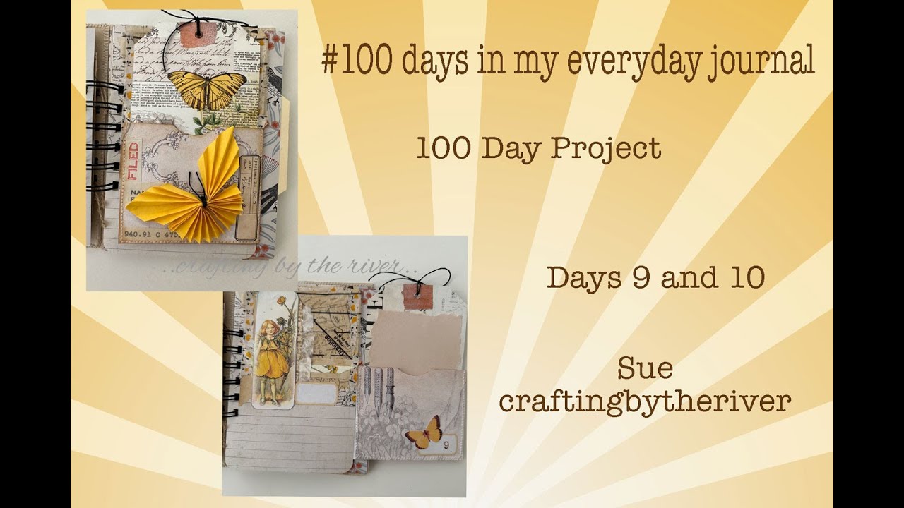 #100daysinmyeverydayjournal day 9 and 10 - YouTube