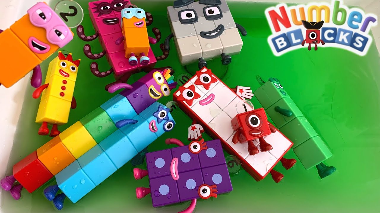 Numberblocks Numberblocks Friends 1 to 10 Playing in Colorful Water ...